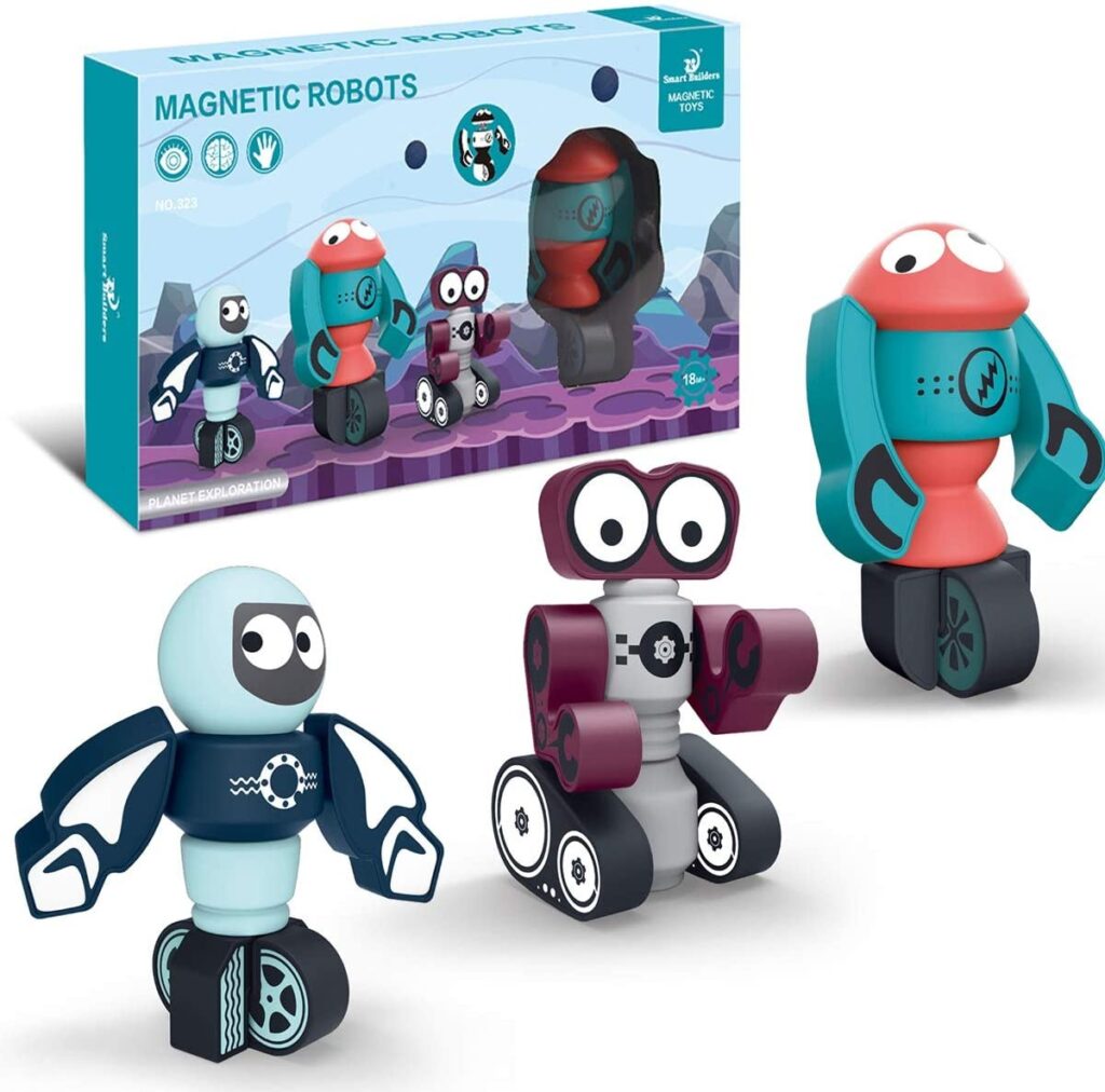 3 in 1 Magnetic Robots Building Blocks - Learning Toys Pakistan